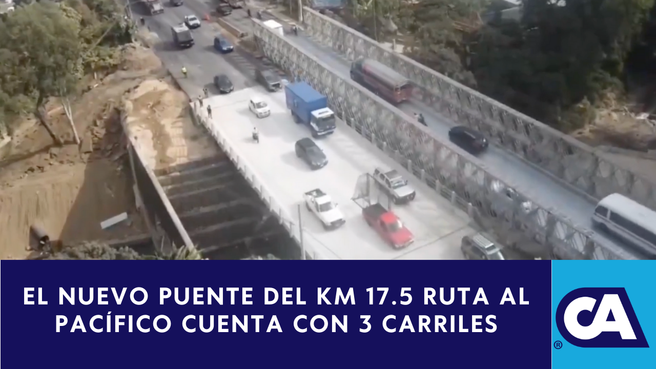 Habilitan el paso en el nuevo puente del Km 17.5 de la ruta al Pacífico ...